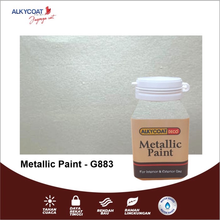 Jual CAT METALIK ALKYCOAT DECO 100 GRAM (PUTIH MUTIARA) | Shopee Indonesia