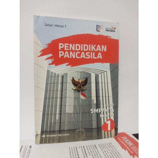 Jual BUKU PENDIDIKAN PANCASILA/PPKN KELAS 7/VII/1 SMP/MTS KURMER KURIKULUM MERDEKA | Shopee ...