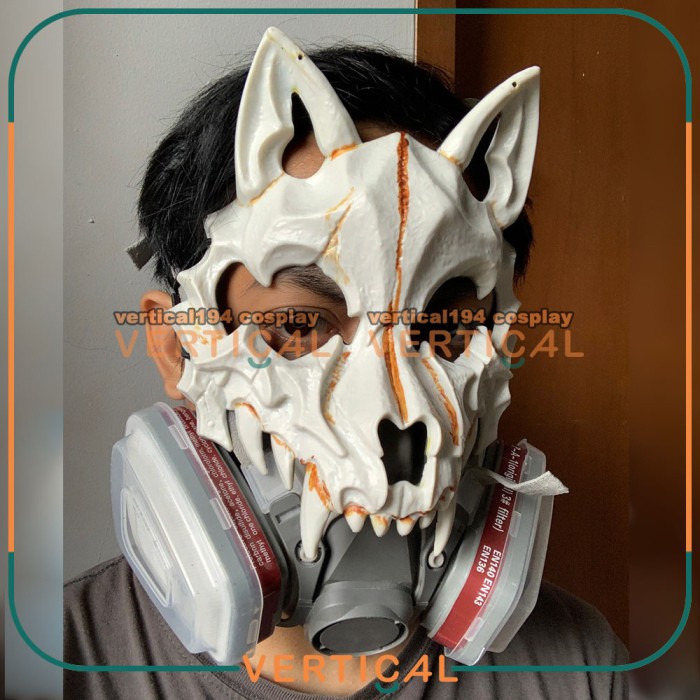Jual Topeng Tengkorak Masker Gas Respirator Techwear Halloween Hantu ...