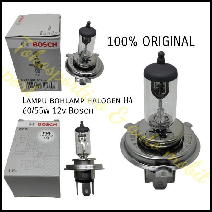 Jual TERBARU LAMPU BOHLAMP HALOGEN H4 12V 60/55W BOSCH ORIGINAL LAMPU ...
