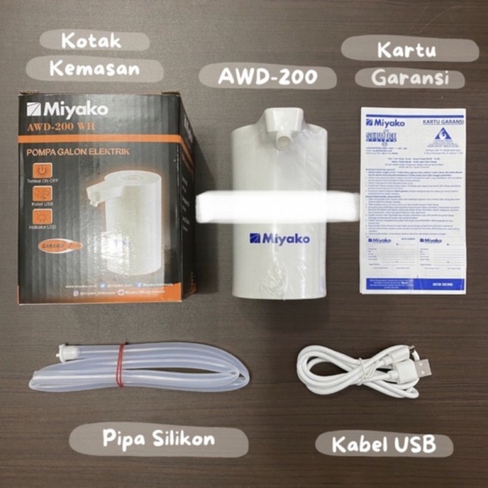 Jual Miyako Pompa Air Galon Elektrik Listrik Otomatis Portable _Ready ...