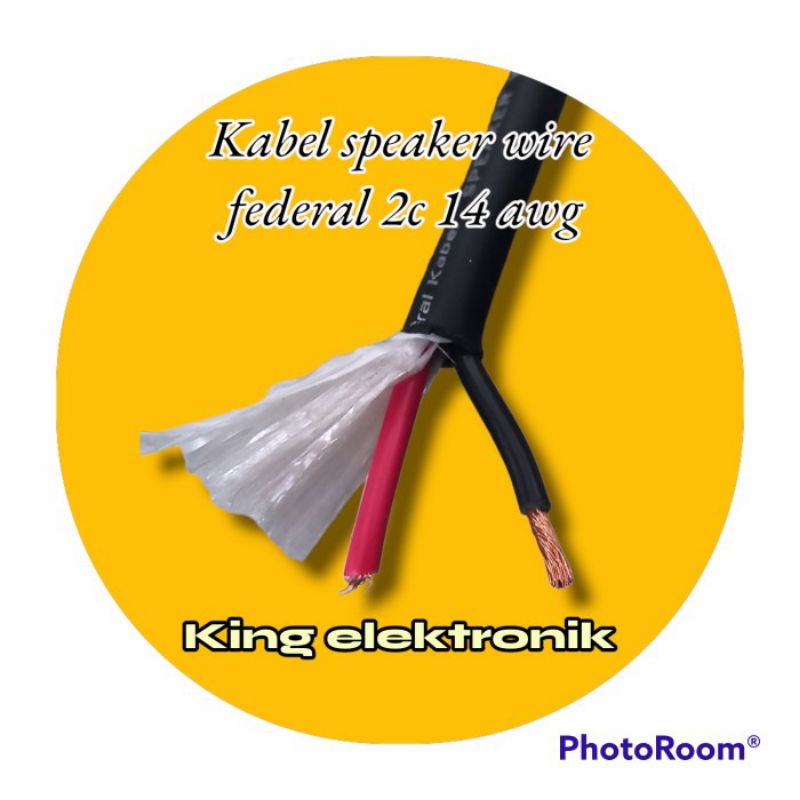 Jual KABEL SPEAKER FEDERAL 2C 14AWG HARGA PER METER | Shopee Indonesia