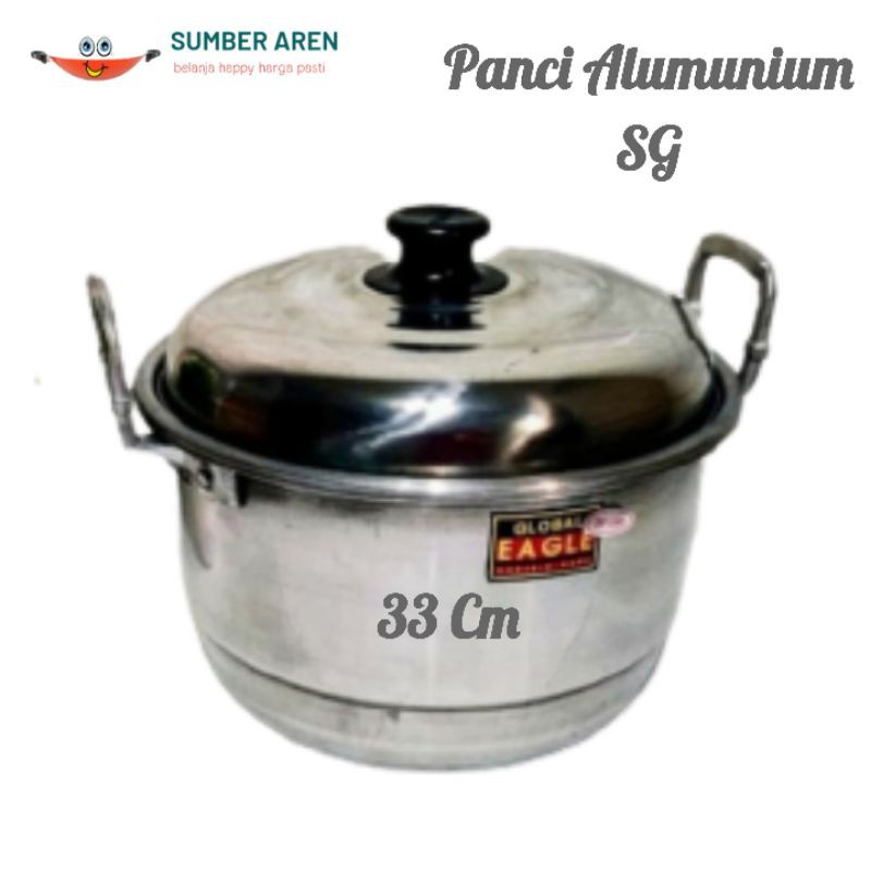 Jual Panci Alumunium Sg Panci Langseng Kukus Dandang Eagle Ukuran 33 Cm ...
