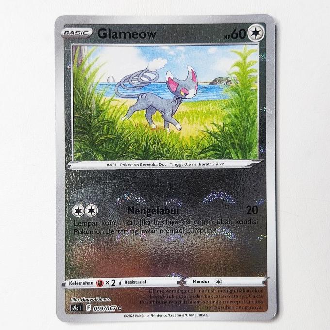 Jual Glameow 059/067 S9a Reverse Foil - Kartu Pokemon Indonesia | Shopee Indonesia