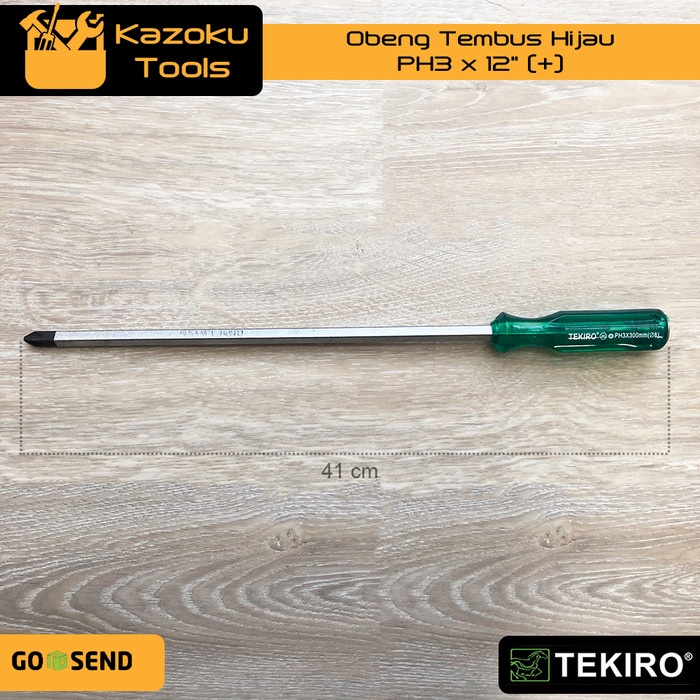 Jual Sale!! Obeng Tembus Hijau + - TEKIRO | Shopee Indonesia