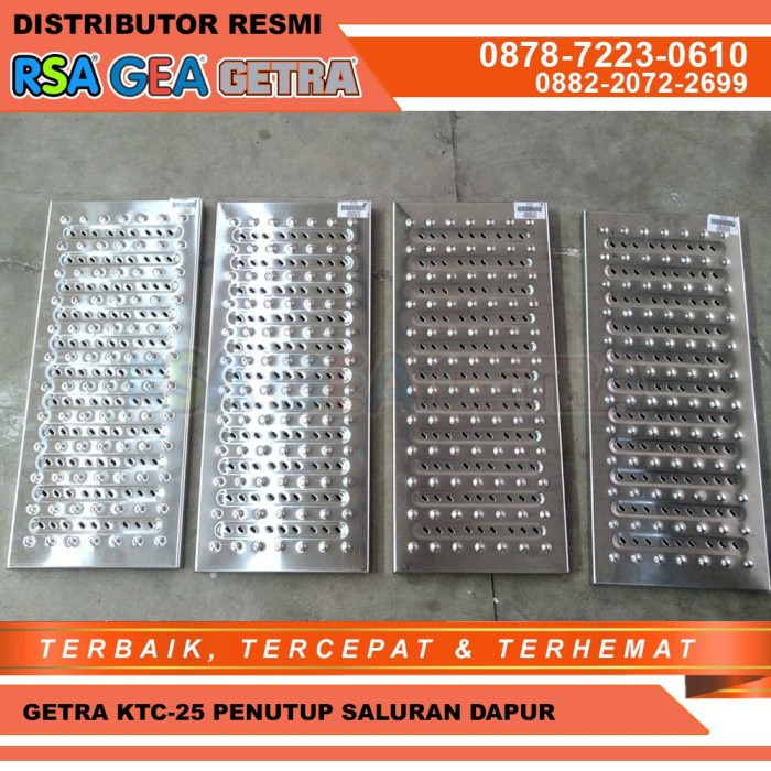 Jual Getra Ktc-25 Grating Penutup Saluran Parit Dapur Stainless | Shopee Indonesia