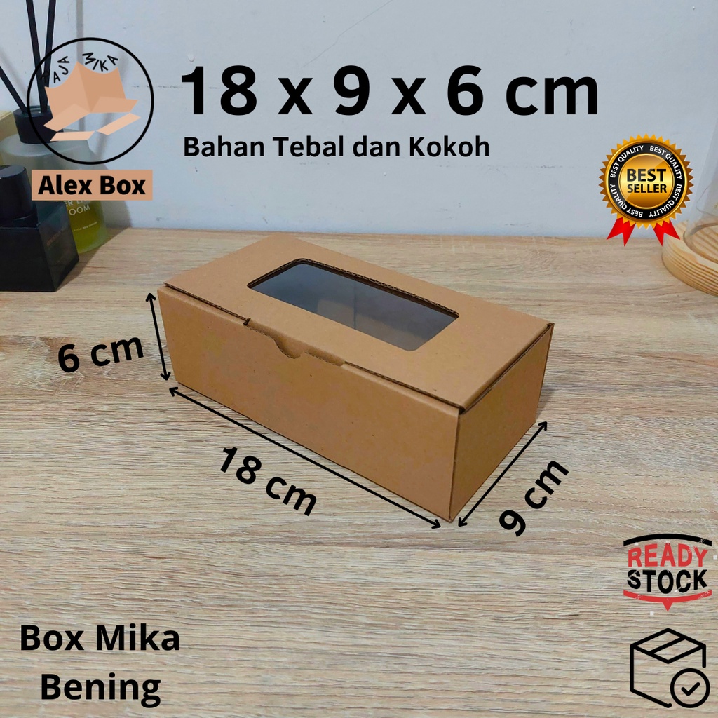 Jual Kardus Mika 18 x 9 x 6 cm... model diecut, untuk kue hampers dll ...