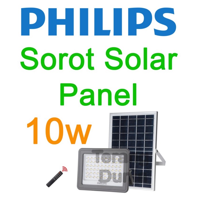 Jual Promo Lampu Philips Bvc080 10W Lampu Sorot Philips Solar Panel Bvc080 10W | Shopee Indonesia
