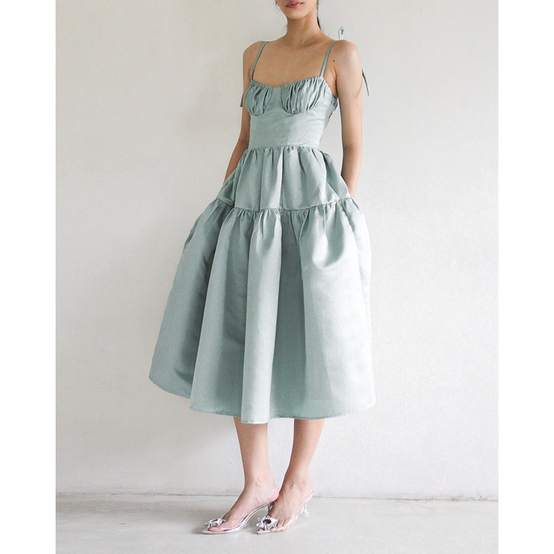 Jual KIYO DRESS | SATIN DUCHESS PARTY DRESS | Shopee Indonesia