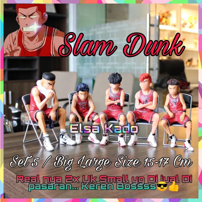 Jual Action Figure Slam Dunk Shohoku Set 5 Big Large Size Slamdunk ...