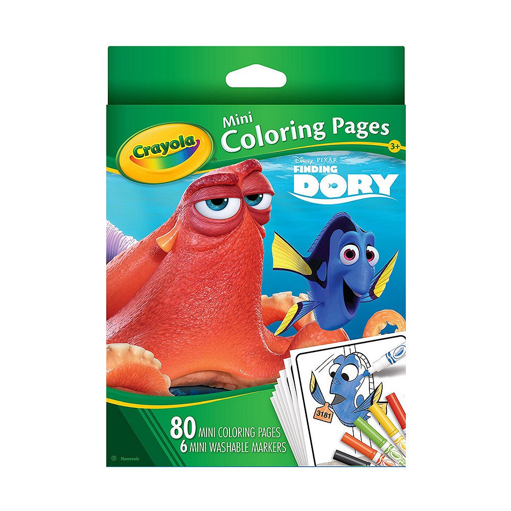 Jual Crayola Finding Dory Mini Coloring Pages 8ct | Shopee Indonesia