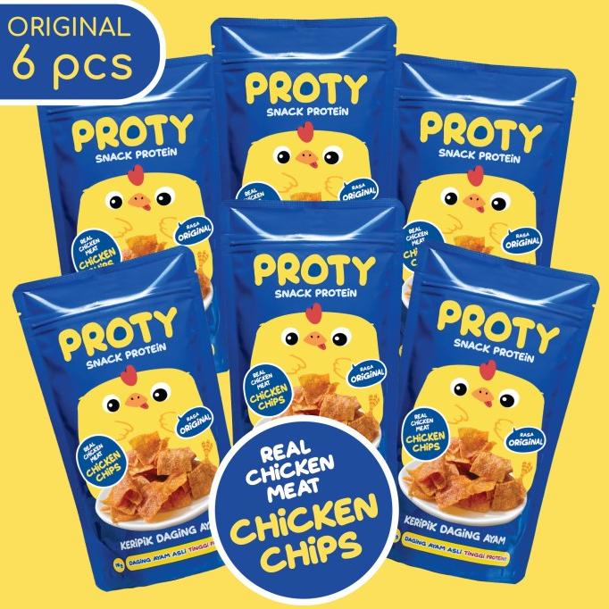 Jual PROTY Original (Bundle 6) Snack Anak Sehat Protein Chicken Chips ...