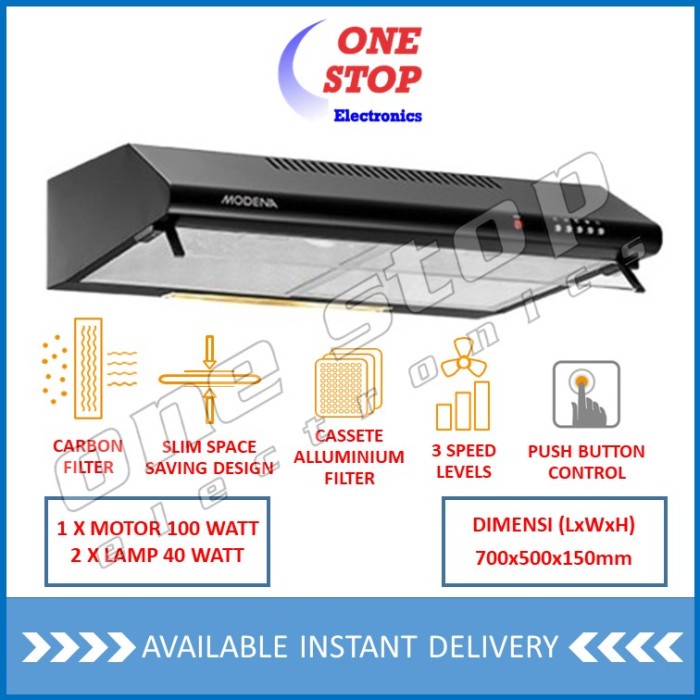 Jual Promo Modena Sx 7511 L Cooker Hood Fresco 70Cm | Shopee Indonesia