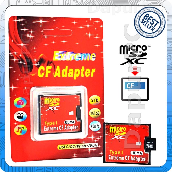 Jual Converter Micro SD to CF Adapter | Shopee Indonesia