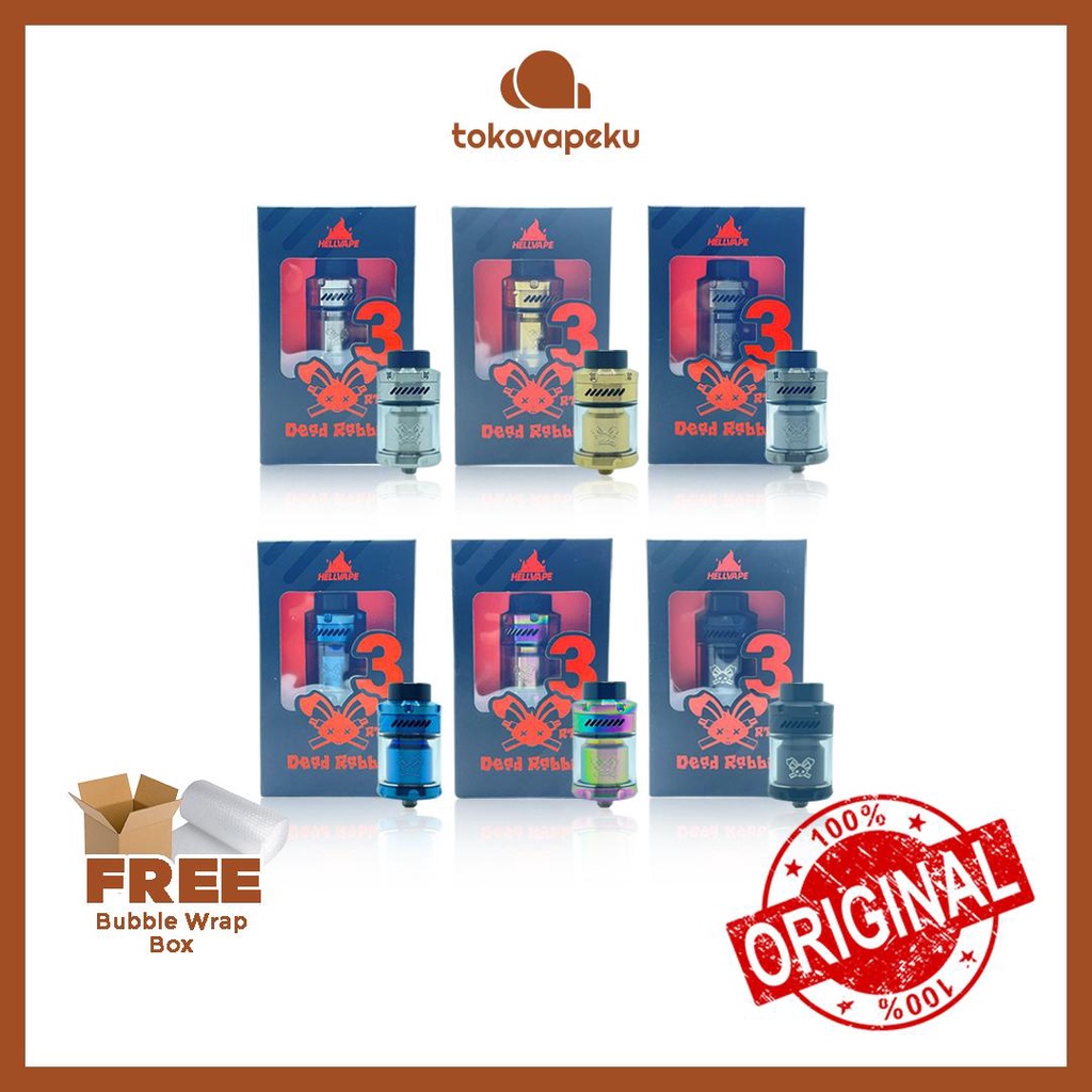 Jual DEAD RABBIT V3 RTA 25MM RTA DEAD RABBIT V3 ORI by HELLVAPE ...