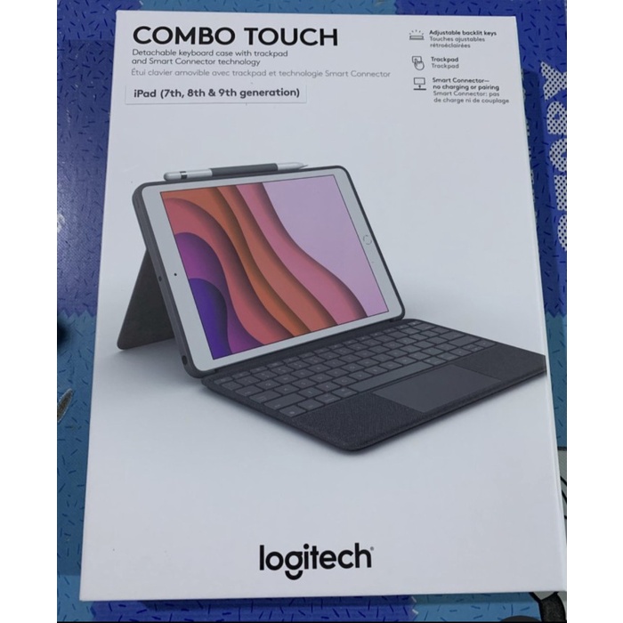 Jual iPad 10.2 inch 9 9th gen 2021 Logitech Combo Touch Keyboard Case ...
