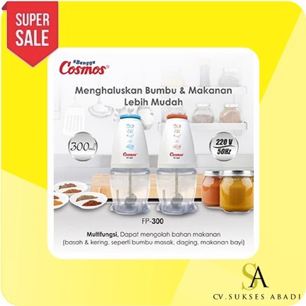 Jual Food Processor Cosmos FP-300 Chopper Cosmos FP300 Termurah ...