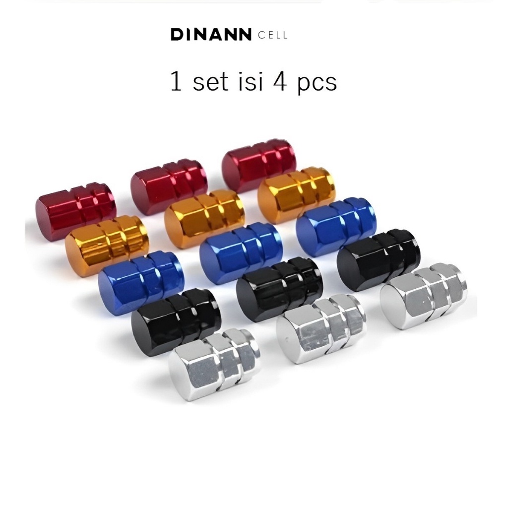 Jual Tutup Pentil Mobil Alumunium Sepeda Motor Car Alloy Valve Caps isi ...