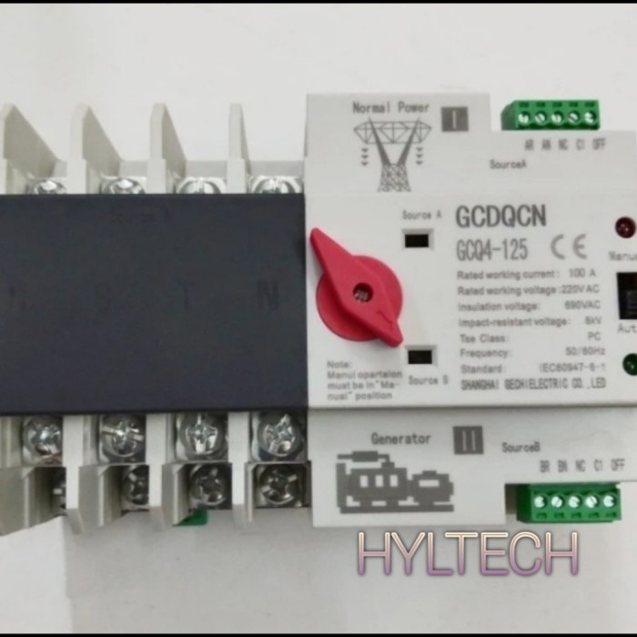 Jual [New] Automatic Transfer Switch Solar Cell Panel 4P 100A 3 Phase ...