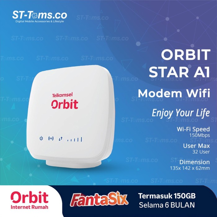 Jual TELKOMSEL ORBIT STAR A1 MODEM ROUTER ADVAN 4G WIFI HOME ROUTER ...