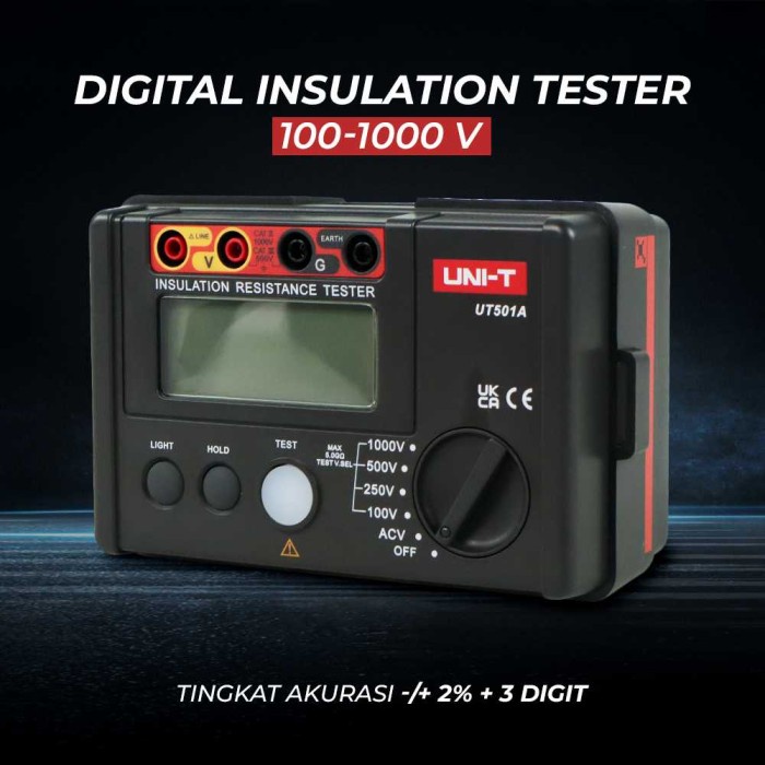 Jual Promo Megger Insulation Tester High Voltage Meger Meter Alat Ukur ...