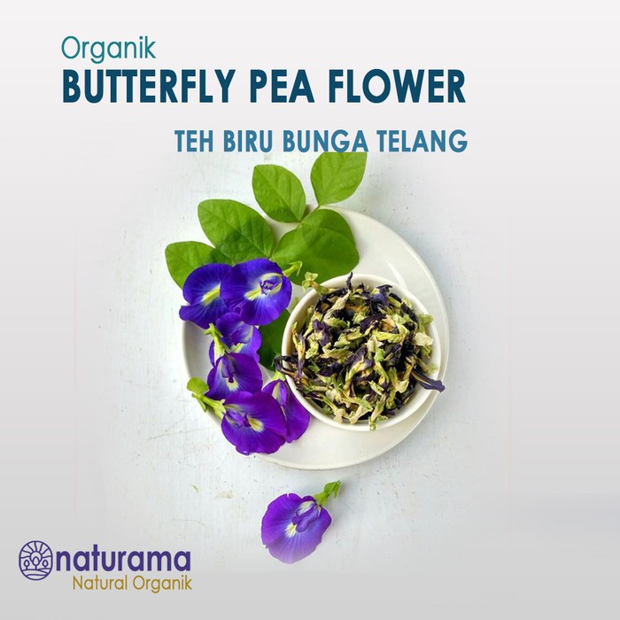 Jual Bunga Telang Kering Organik 50 Gram Naturama Teh Biru Premium ...
