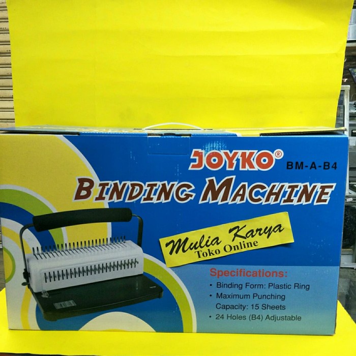 Jual Mesin Jilid Spiral Plastik Joyko BM-A-B4 / Binding Machine Joyko ...