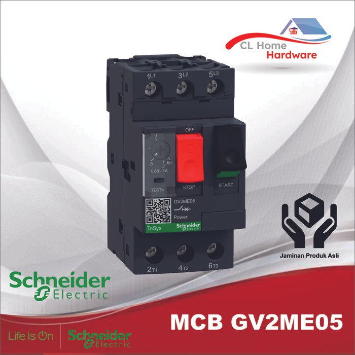 Jual Ori Mcb Gv2Me05 Motor Circuit Breaker Schneider Gv2Me Thermal ...