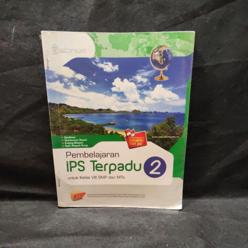 Jual Buku Ips Terpadu kelas 8, VIII, SMP, Platinum, KTSP 2006, Sardiman ...