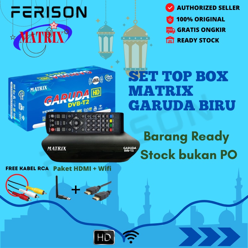 Jual Ferison Set Top Box Tv Digital Matrix Dvb T2 (Bisa Untuk Tv Tabung ...