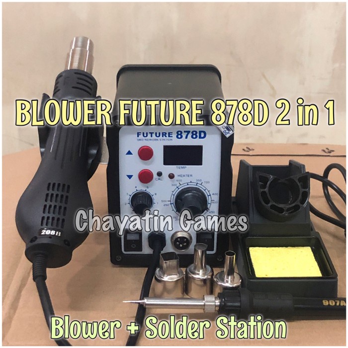 Jual [Original] Blower/Solder Uap Ori Future 878D Digital Solder ...