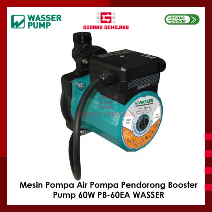 Jual [New] Mesin Pompa Air Pompa Pendorong Booster Pump 60W Pb-60Ea Wasser Limited | Shopee ...