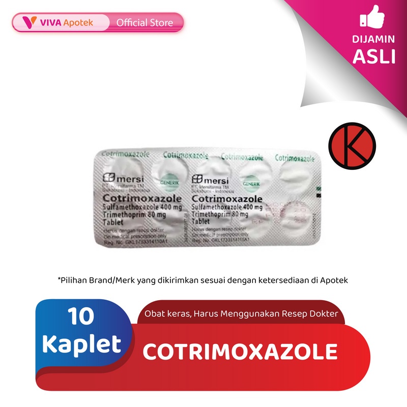 Jual Cotrimoxazole / Infeksi Bakteri / Antibiotik (10 Kaplet) | Shopee ...