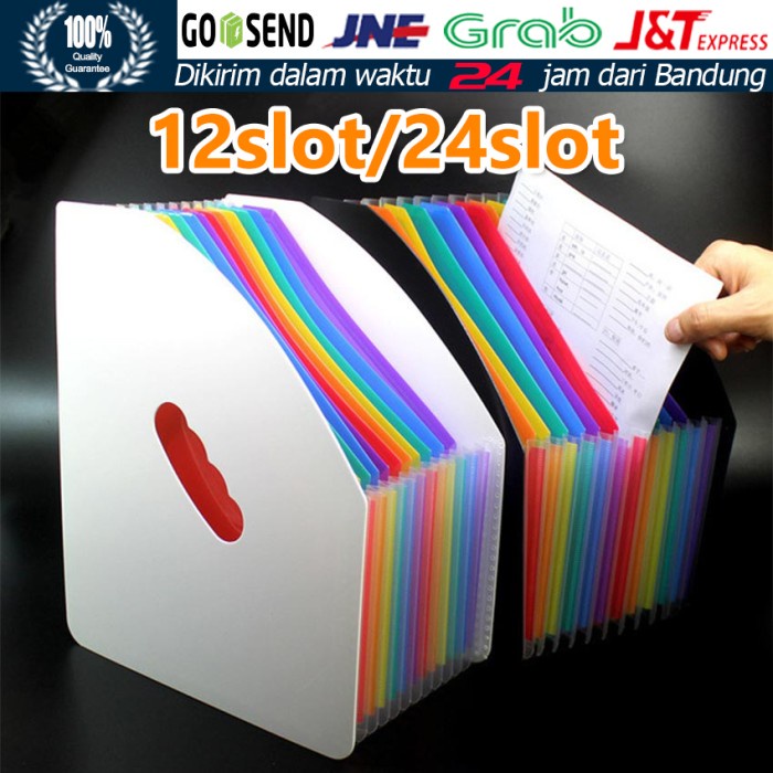 Jual Promo 13 Sekat F4 File Folder A4 Expanding Meja Dokumen Map Stand ...