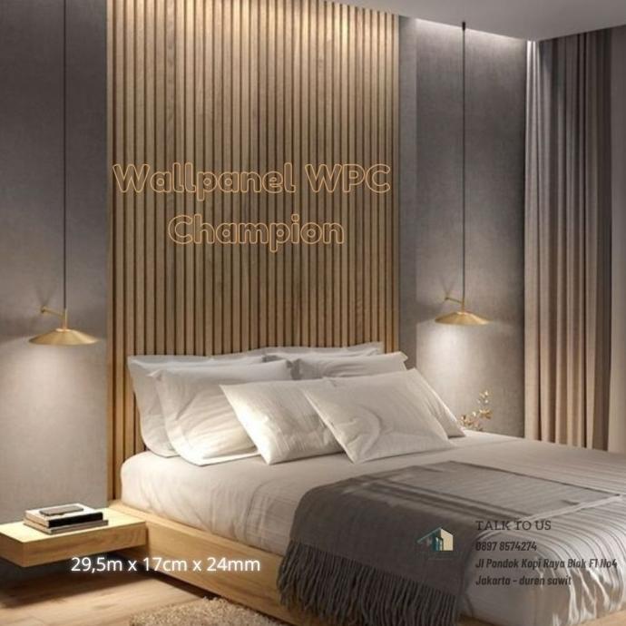 Jual Wall Panel Wpc Champion Hiasan Dinding Backdrop Tv Harga Termurah ...