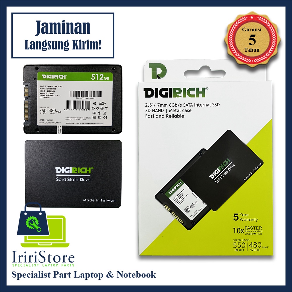 Jual SSD Digirich Solid State Drive Digi rich 512GB SATA III 2.5 ...