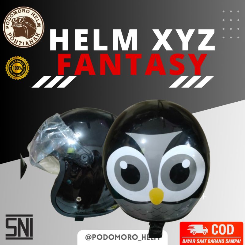 Jual HELM XYZ OWL HITAM KILAP | Shopee Indonesia