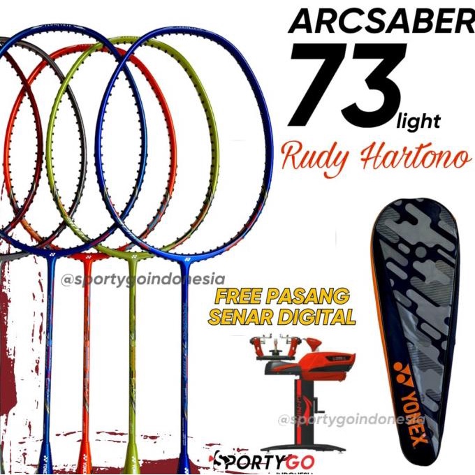 Jual RAKET BADMINTON YONEX ARCSABER 73 LIGHT RUDI HARTONO ORIGINAL | Shopee Indonesia