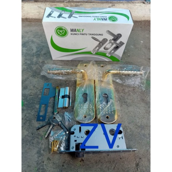 Jual Kunci Pintu "WANLY" ukuran TANGGUNG / Handle Pintu set | Shopee ...
