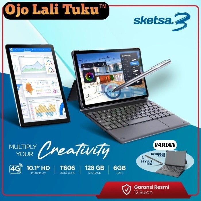 Jual ADVAN SKETSA 2 RAM 4/64GB STYLUS & KEYBOARD | Shopee Indonesia