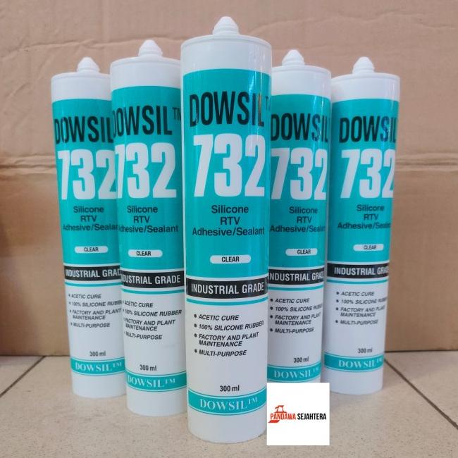 Jual DOWSIL 732 Silicone RTV Adhesive Clear Multipurpose Sealant 300ml ...