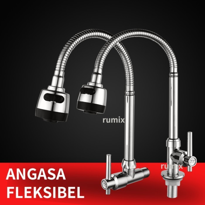 Jual Kran Keran Air Angsa Fleksibel Tembok Sink Kuningan Piring ...