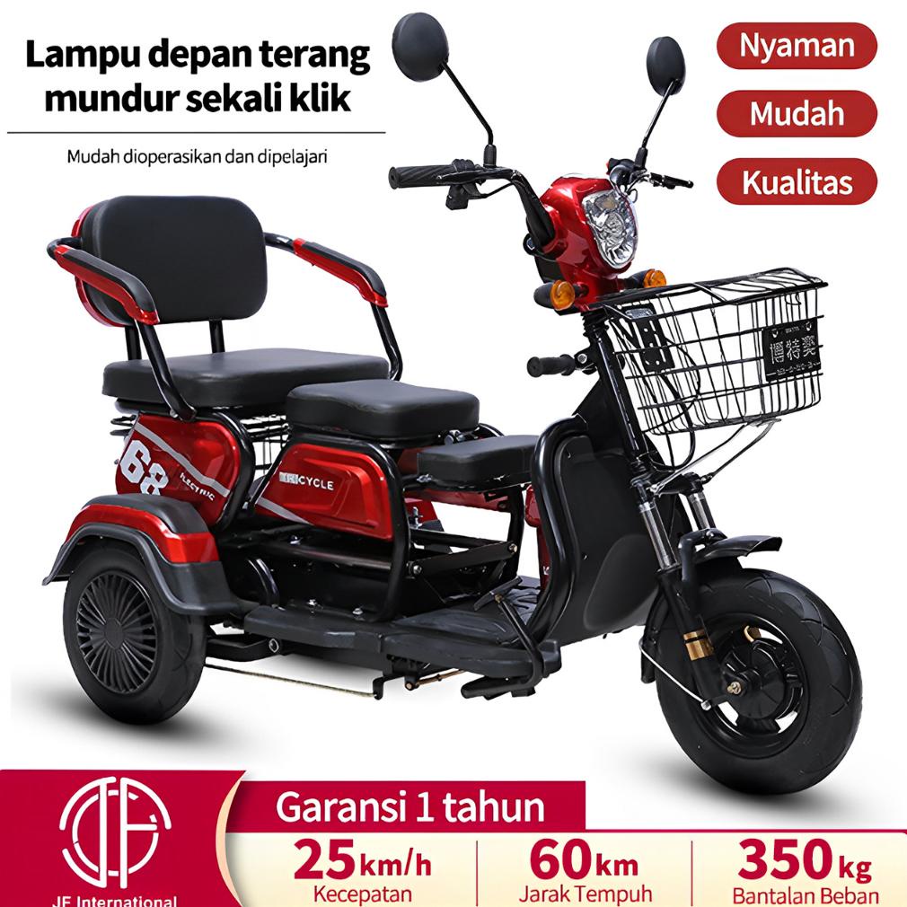 Jual Sepeda Motor Roda 3 / Sepeda listrik roda tiga / skuter untuk ...