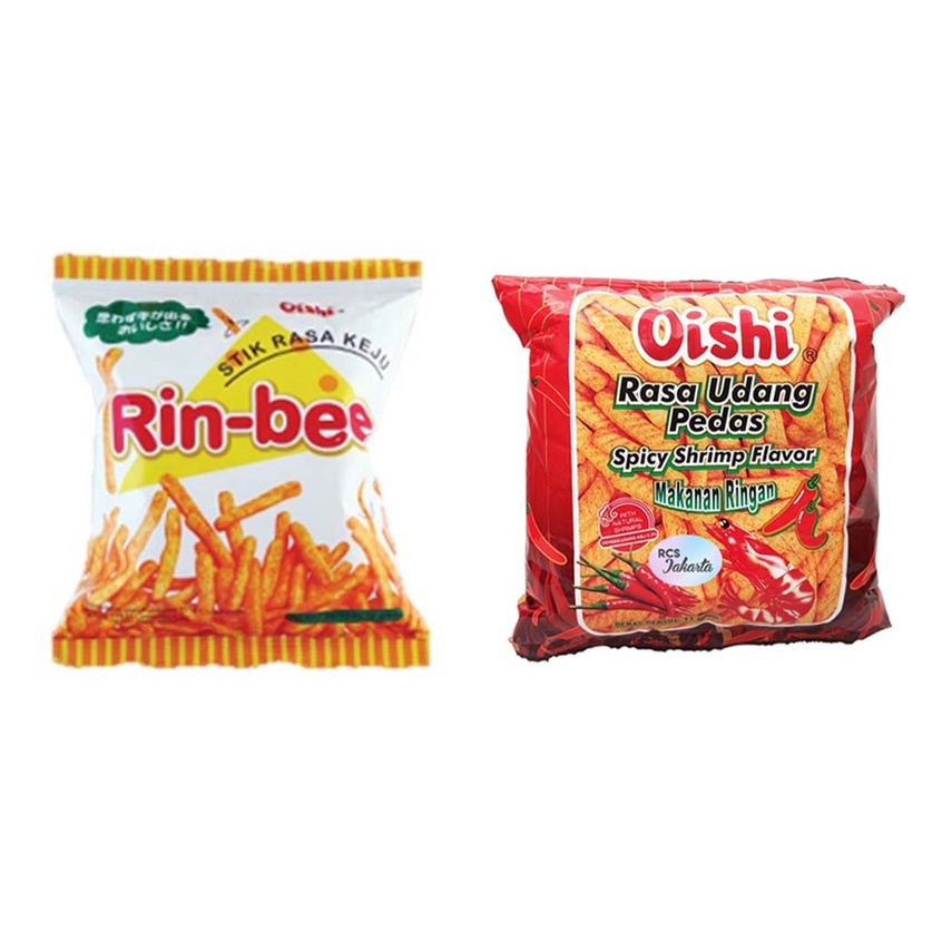Jual Oishi Rinbee Rin-Bee Makanan Ringan Kentang Stik Rasa Keju dan ...