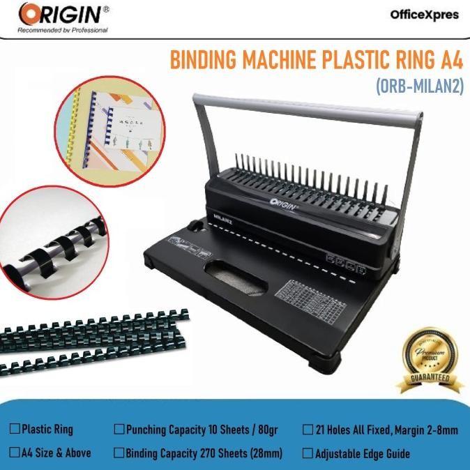 Jual MESIN JILID SPIRAL PLASTIK A4 MESIN BINDING MILAN 3:1 ORIGIN ...