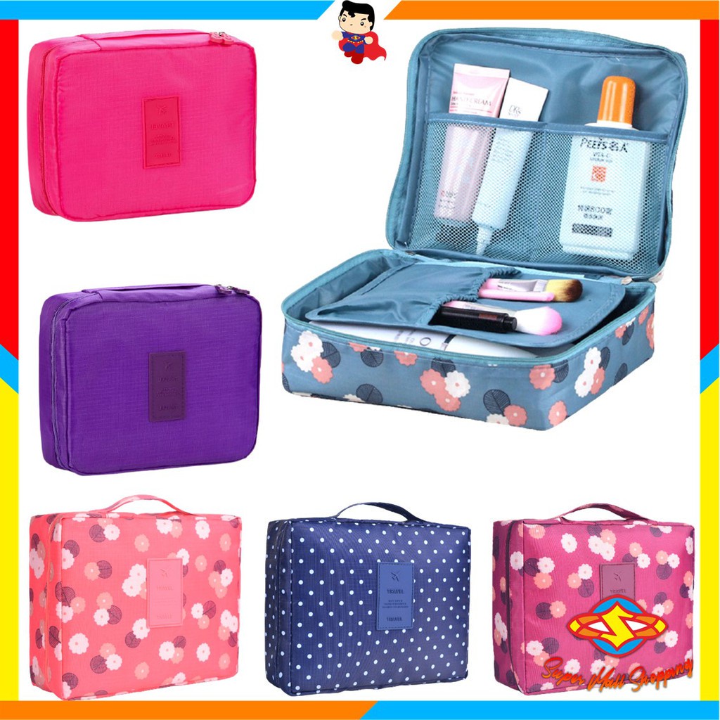 Jual SMS Tas Kosmetik Multifungsi Kosmetik Pouch Make Up Monopoly Makeup Multi Pouch Travel ...