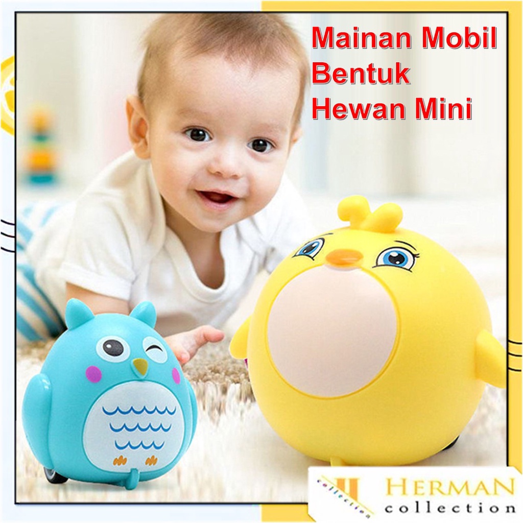 Jual HC Mainan Anak Mobilan Bentuk Binatang Mainan Lucu Tarik Mundur ...