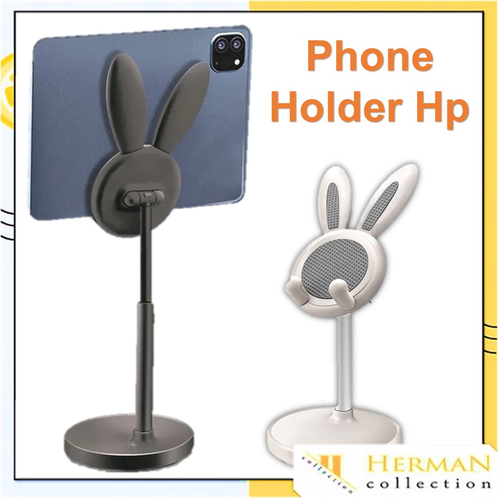 Jual HC Stand Holder HP Universal Karakter Rabbit Holder Folding ...