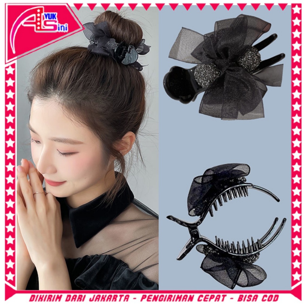 Jual AS Jepit Rambut Korea Pita Cepol Sanggul Jepit Udang Untuk Wanita ...