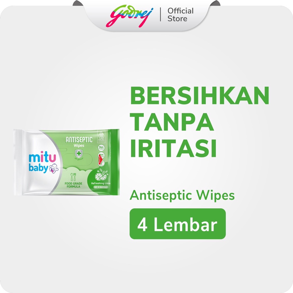 Jual Mitu Baby Tissue Antiseptic Refreshing - 4s - Tisu Basah Bayi ...